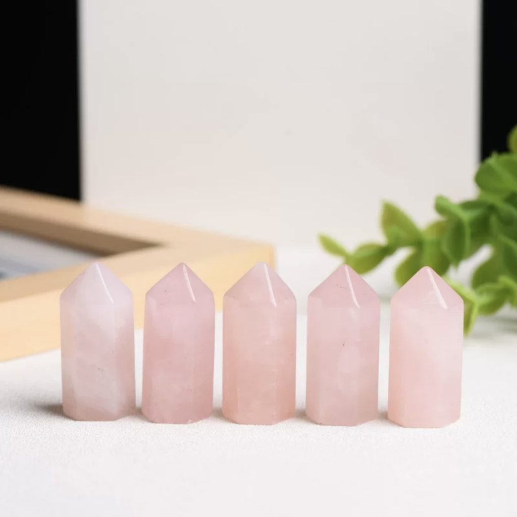 Pillar of Love Rose Quartz – aurorajade